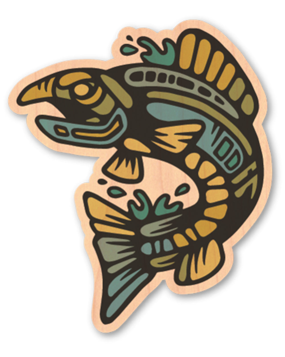 Fish Wood Sticker- Dust City - Nowhere Land﻿ - Eco-sticker - VanLife ...